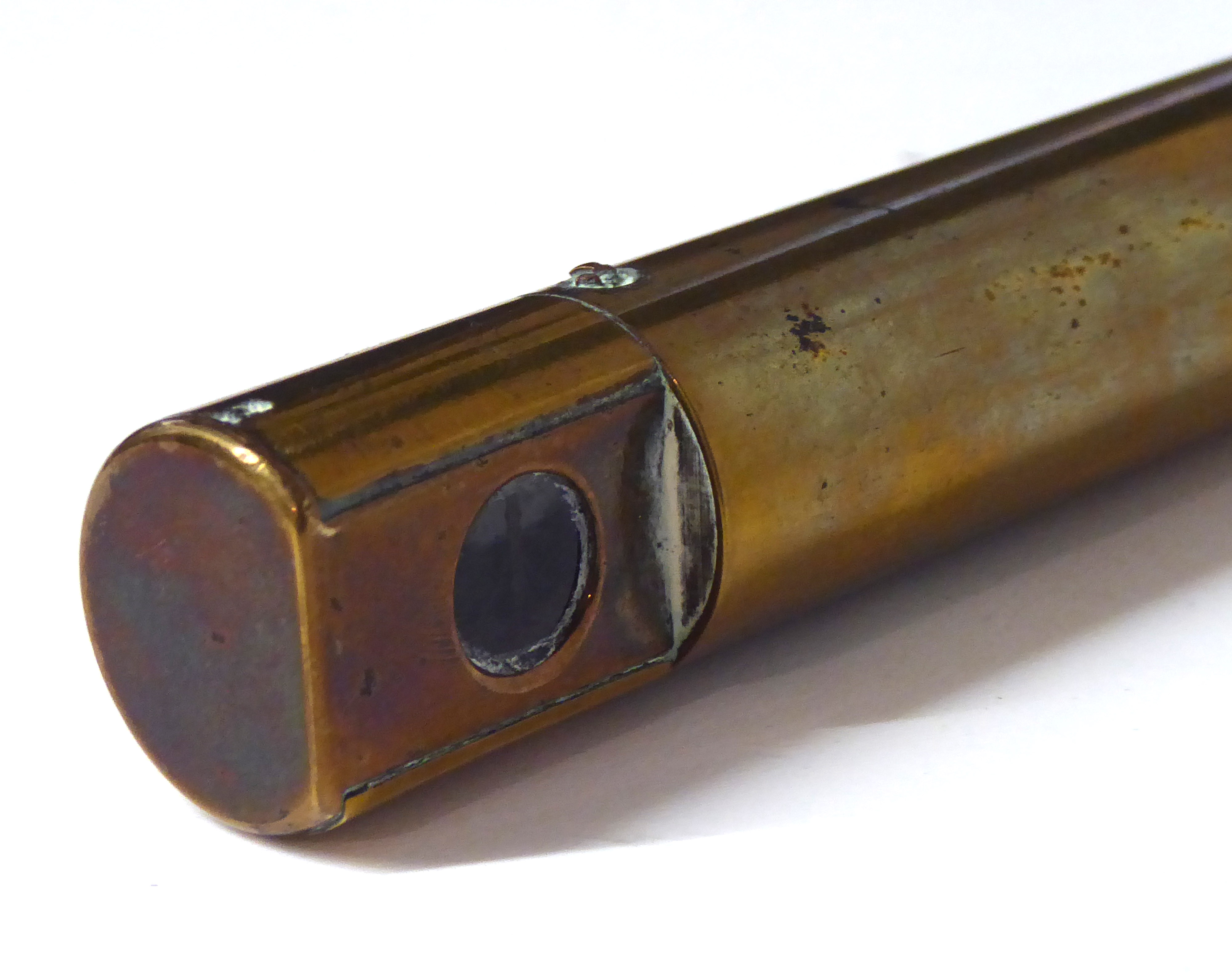 A WW1 BRASS AND OAK MILITARY PERISCOPEMarked to rear 'MK 1X 1918 R and ...