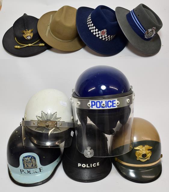 Two US Police Motorbike Helmets, one to New York City Police, the other ...
