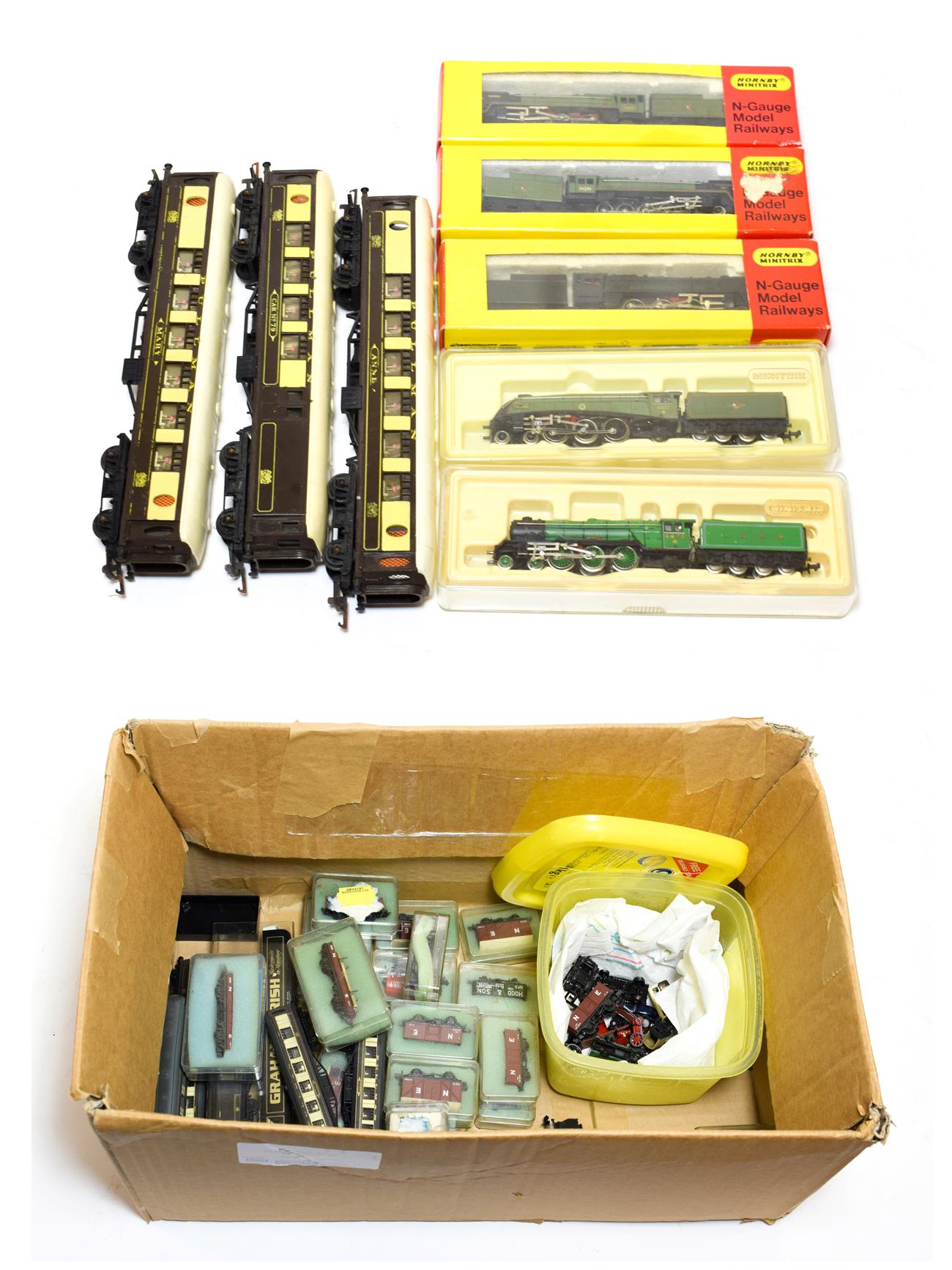 Hornby Minitrix N Gauge Locomotives Evening Star BR 92220, Mallard BR ...
