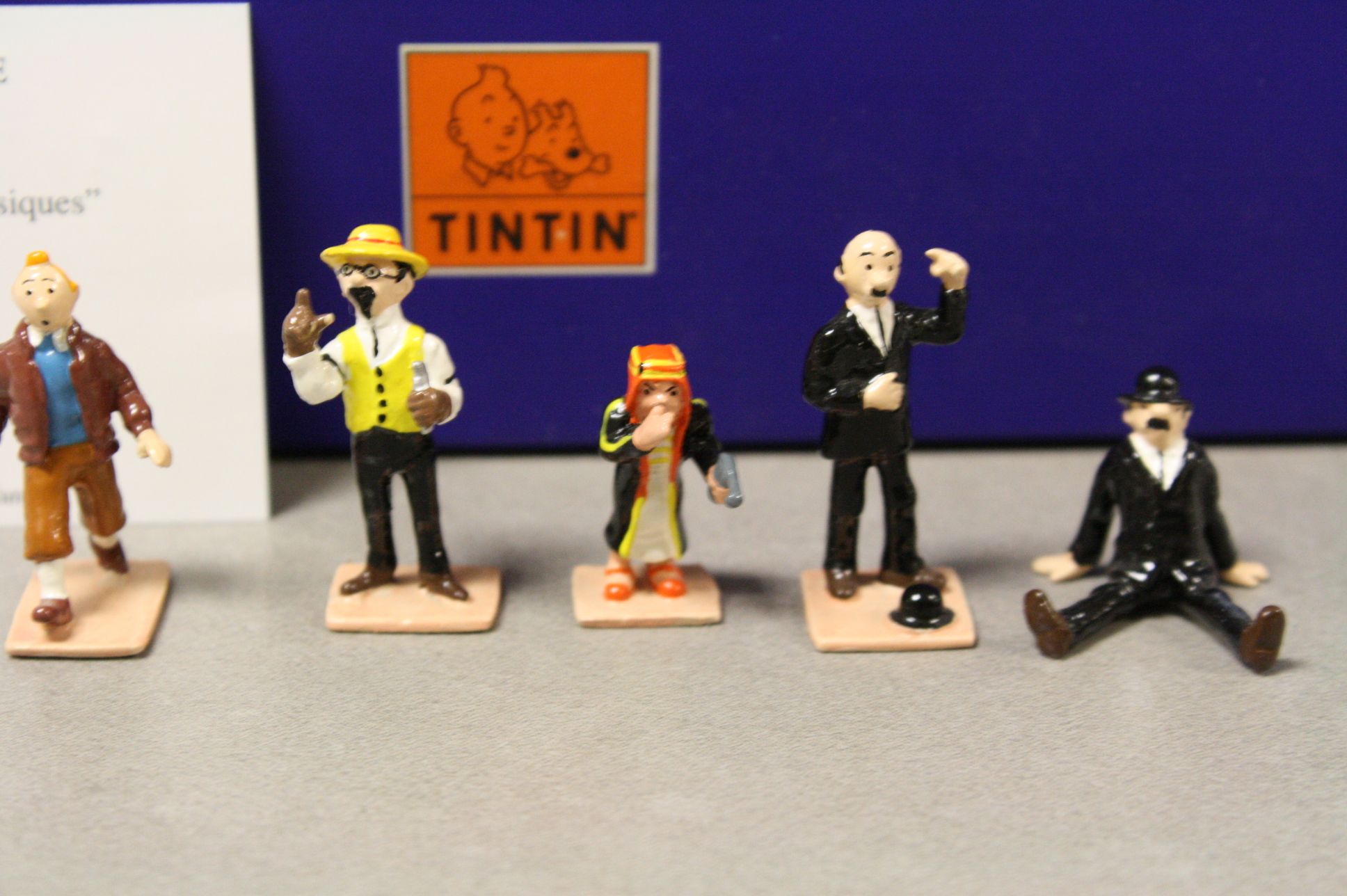 Boxed Set of Five Tintin Mini Pixi Metal Figures, limited edition no ...