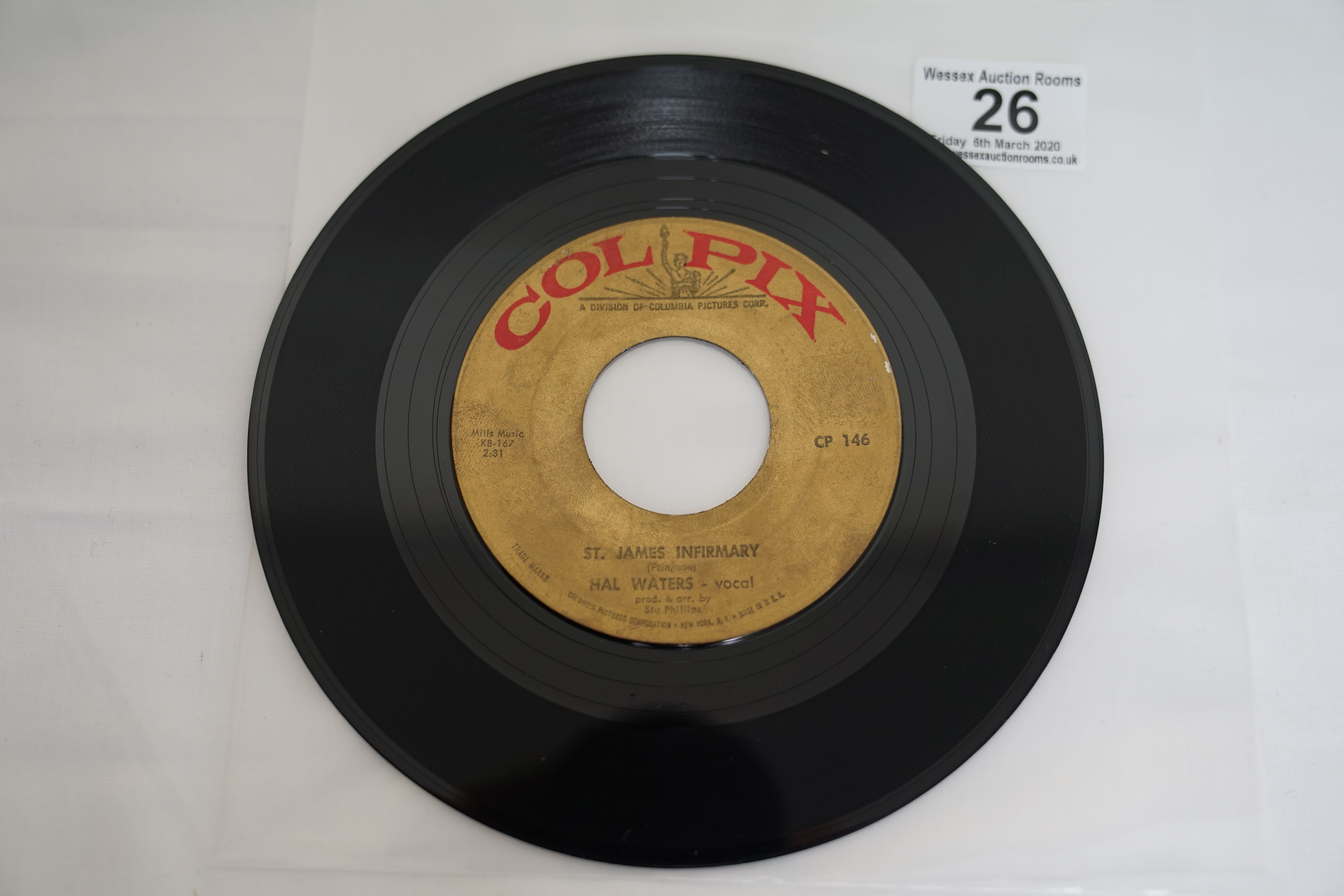 Vinyl - Hal Waters - St. James Infirmary (Colpix Records CP 146) VG ...