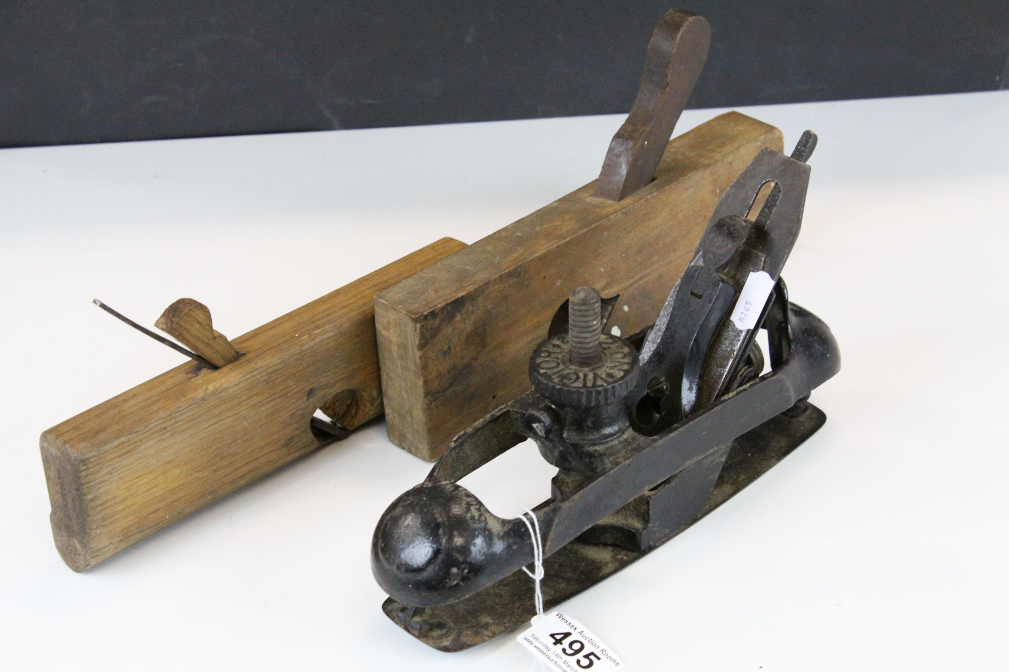 Early 20th century Stanley wood plane, Victor no. 20 1/2 & two box ...