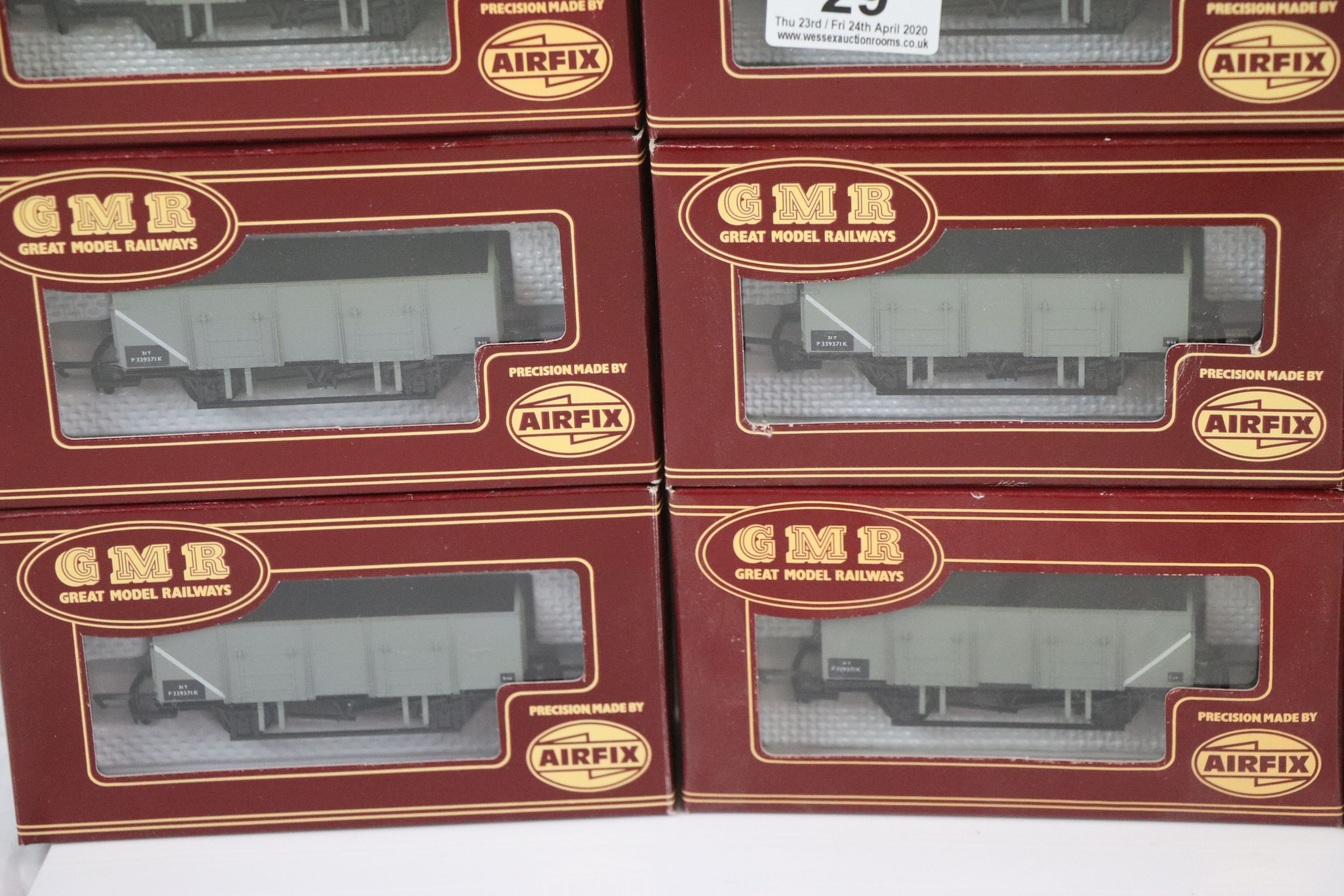 14 Boxed Airfix GMR OO gauge items of rolling stock, all wagons and vans