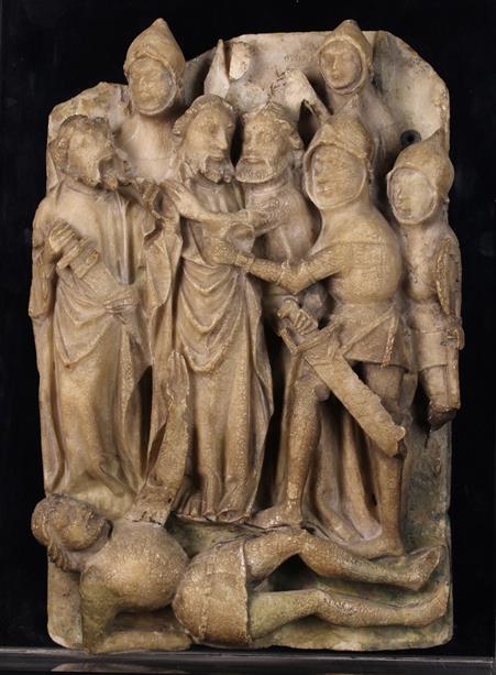 A Fine 15th Century Nottingham Alabaster Relief Carving of 'The ...