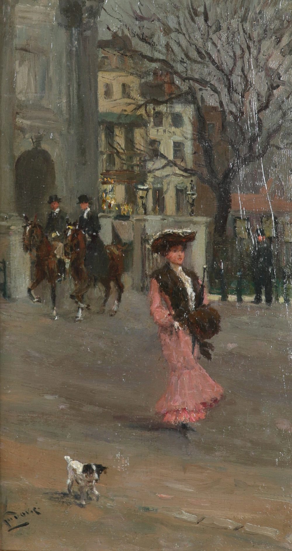 Albert Ludovici Jnr RBA (1852-1932) Marble Arch Signed Oil on panel 23. ...