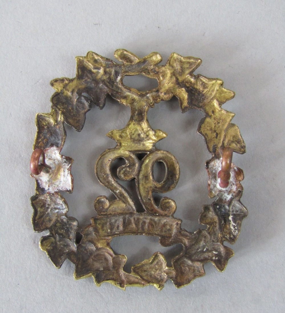 Gordon Highlander 92nd regiment Bydand cap badge, circa 1880