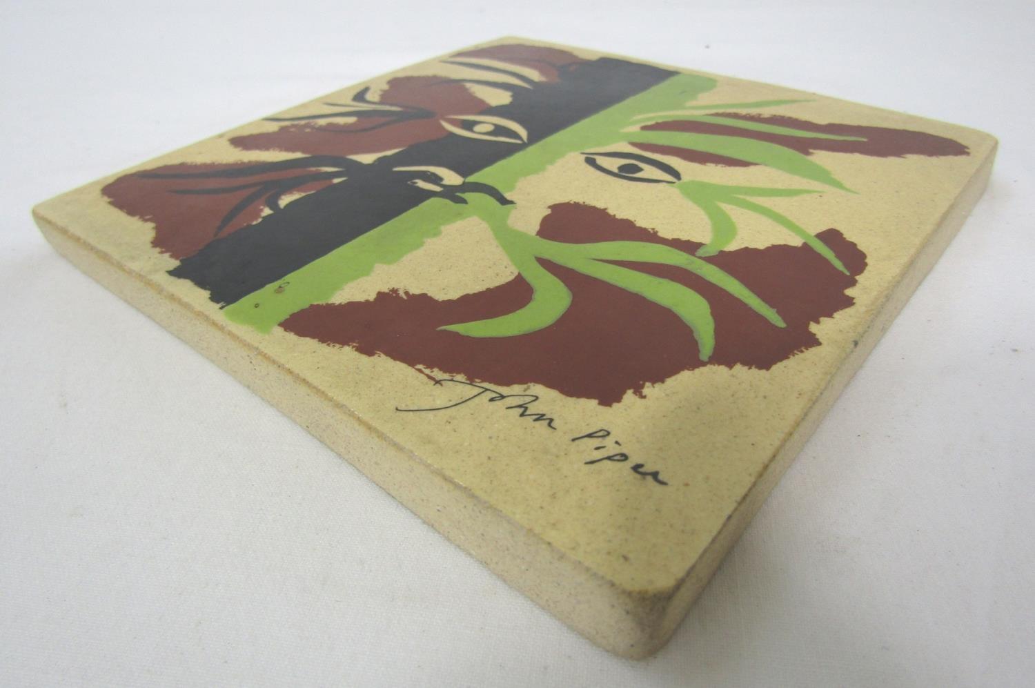 John Piper (1903 - 1992) - Green Man, ceramic tile for Fulham Pottery ...