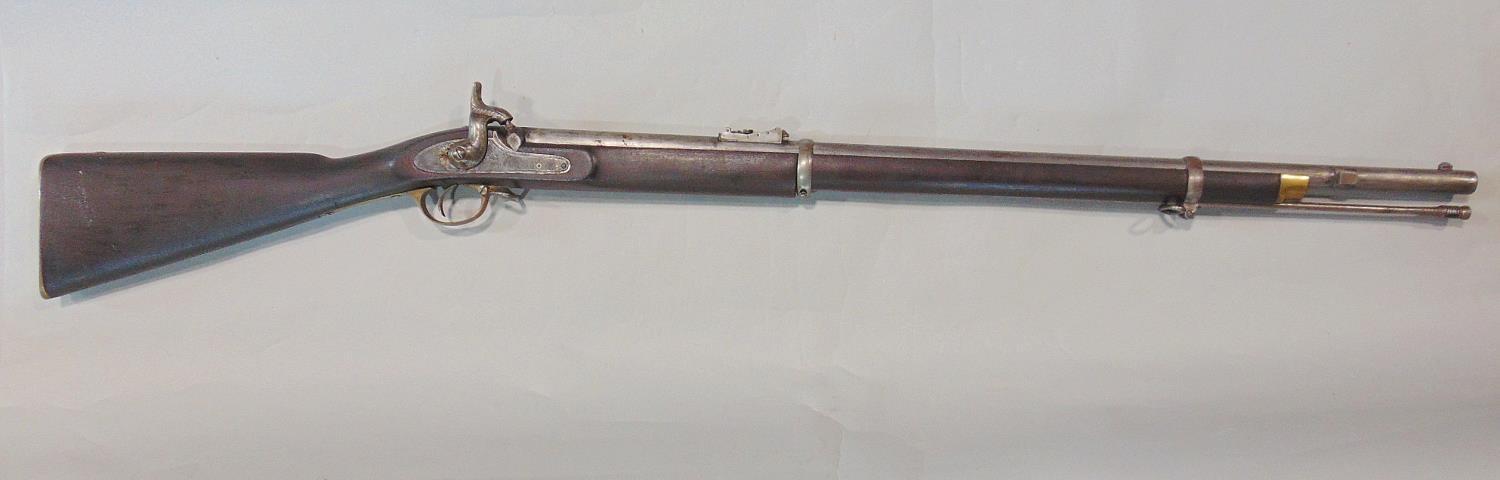 19th century Enfield percussion cap muzzle loader musket stamped VR ...