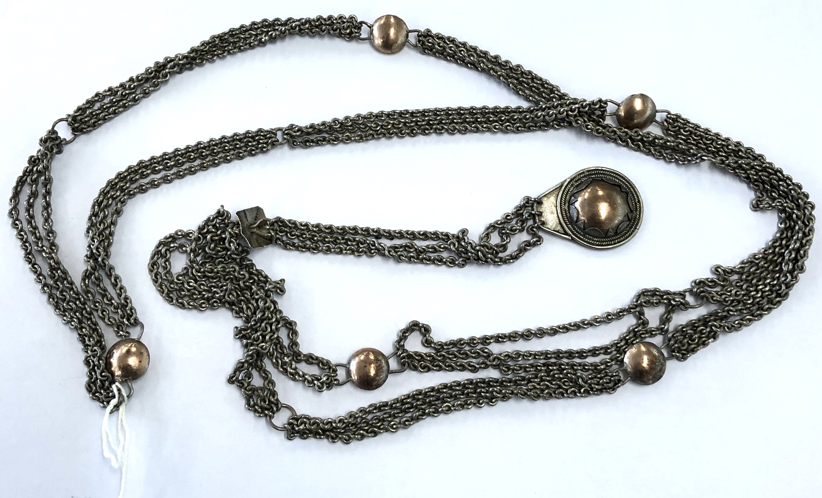 Vintage long chain necklace in the style of a mayoral chain of office.