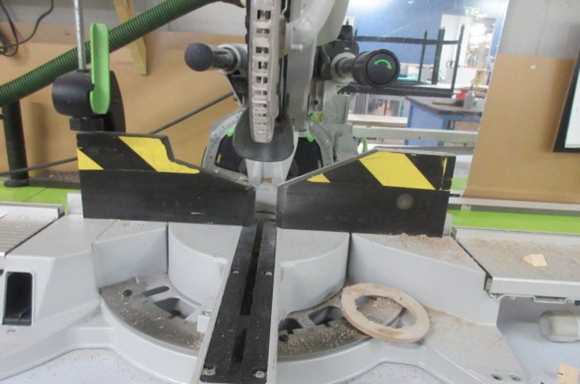 Festool KS120EB pull down compound mitre saw with feed supports in ...