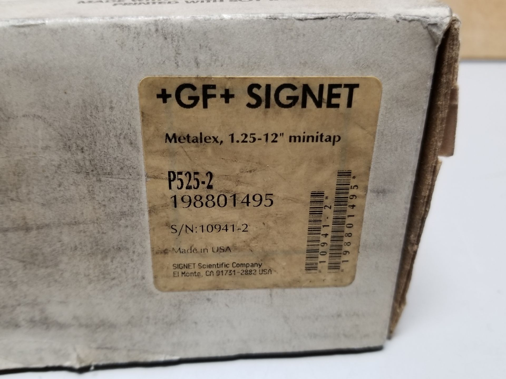 NEW +GF+ SIGNET METALEX PADDLEWHEEL FLOW SENSOR P525-2 19880149523.t.b2.26
