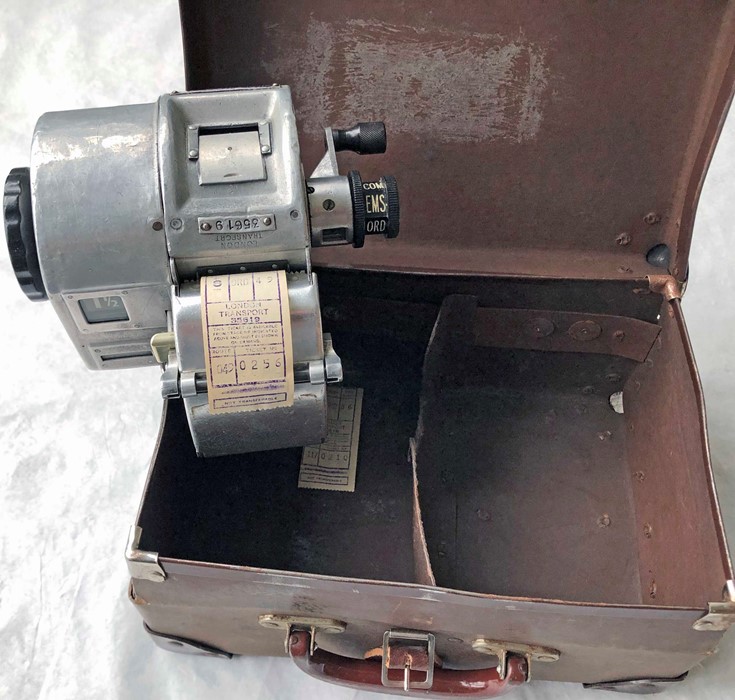 London Transport A14 GIBSON TICKET MACHINE, s/n 35619. A decimal fares ...