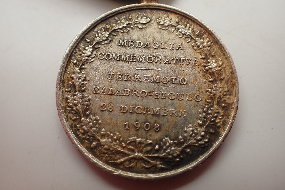 Italian 1908 Messina Earthquake medal