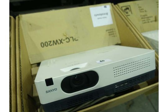 Sanyo model PLC-XW200 XGA projector with box
