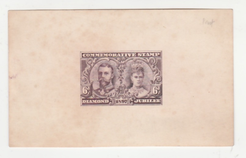 Great Britain – Royalty 1897 Proof Diamond Jubilee Commemorative Stamp ...