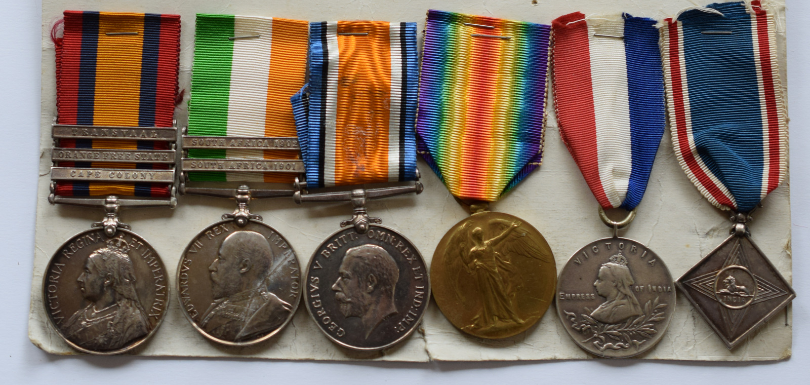 Group Of Six Medals Scottish Rifles Group of six medals awarded to Pte ...