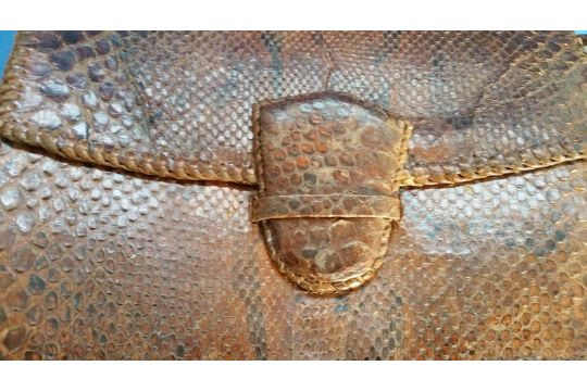 Vintage Real Snake Skin Hand Bag Vintage real snakeskin handbag - small ...
