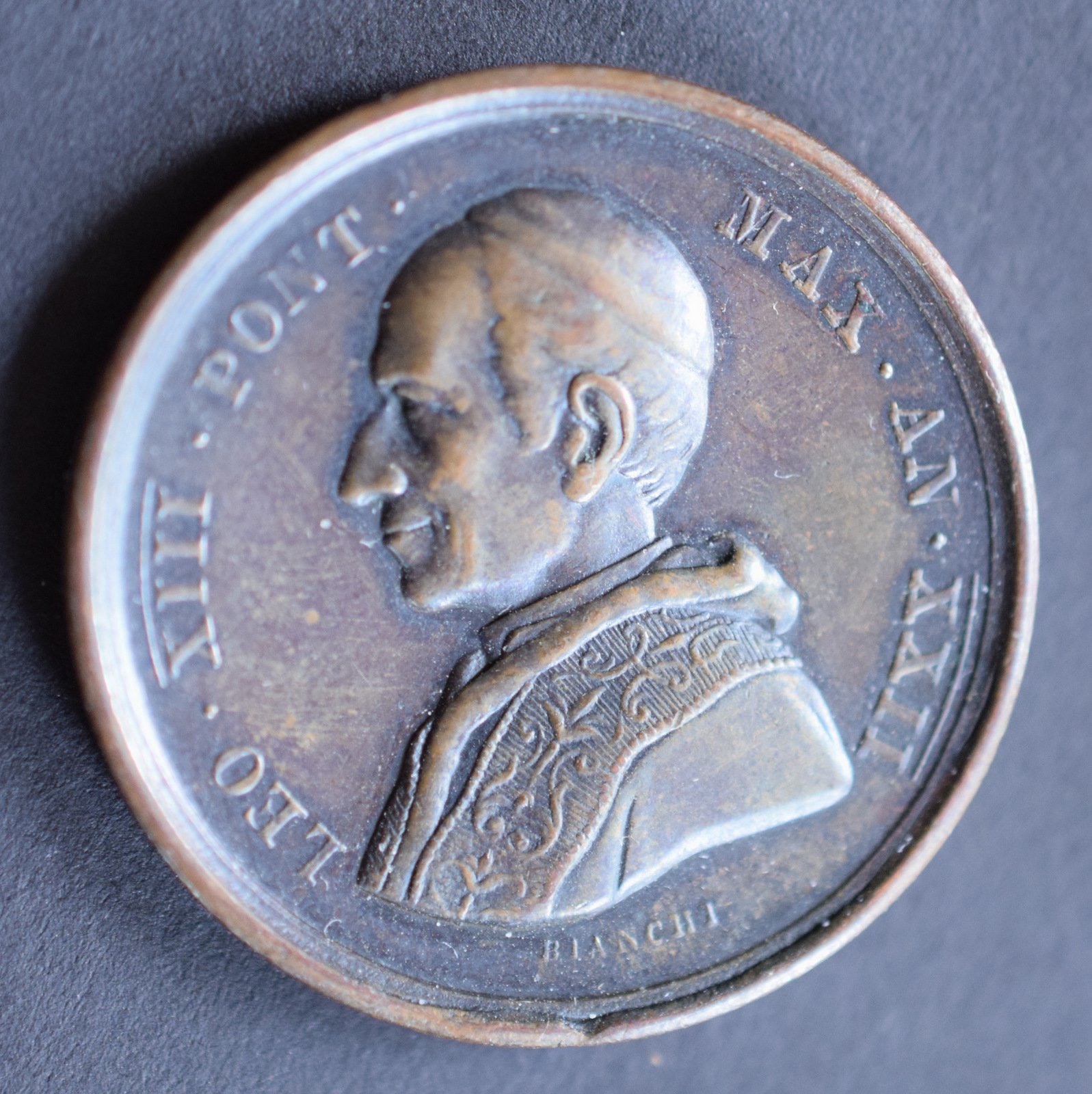 Commemorative Pope Leo 13th Bronze Coin Commemorative coin for Pope Leo ...