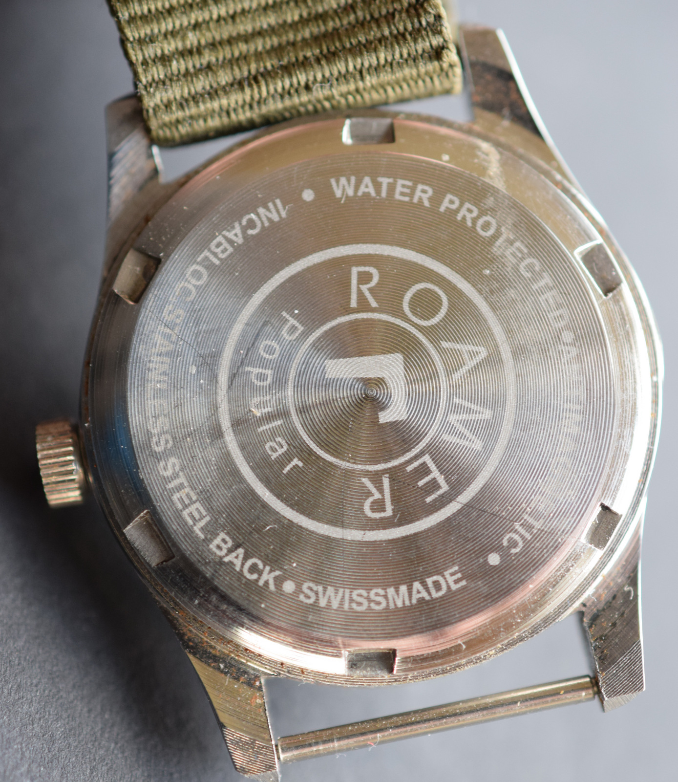 Roamer Military Style Black Dial Manual Wind Watch Roamer military ...
