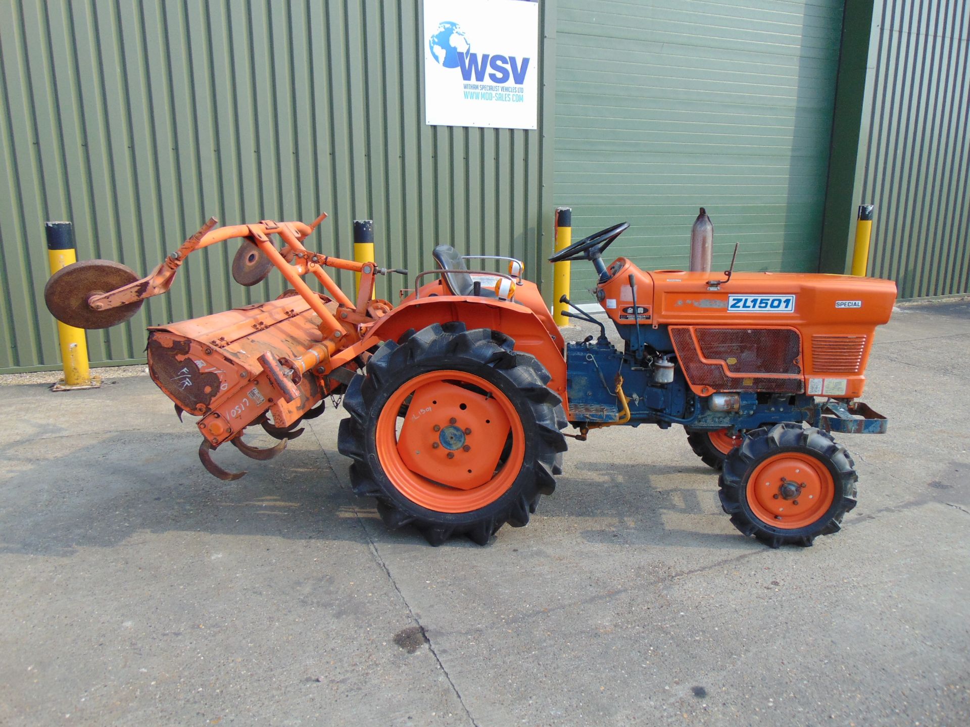 You are bidding on a Kubota ZL1501 4WD Compact Tractor c/w Rotovator ...