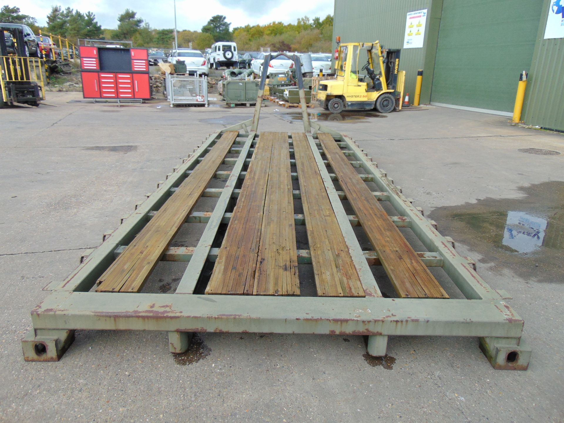 You are bidding on a Marshall Engineering 20ft Flat Rack. Suitable for ...