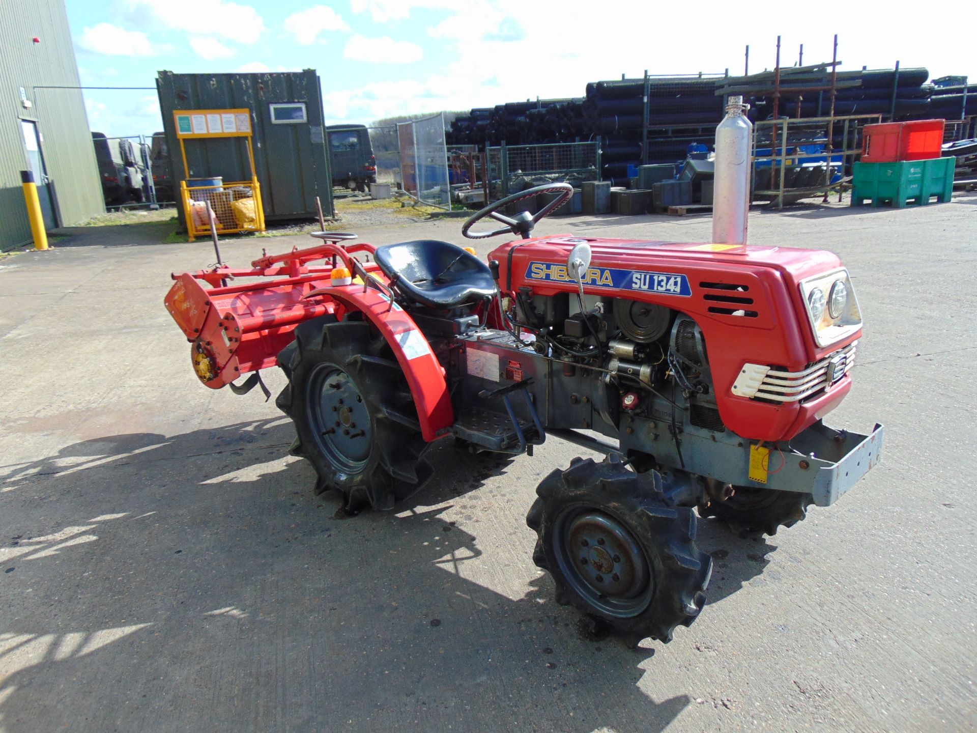 You are bidding on a Shibaura SU1341 4WD Compact Tractor c/w Rotovator ...