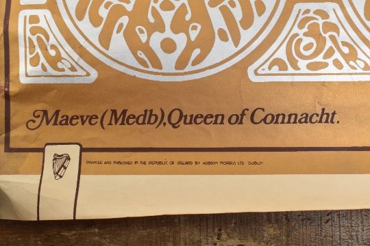 An original vintage poster inscribed 'Maeve (Medb), Queen of Connacht ...