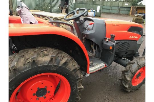 KUBOTA L3540 4WD COMPACT TRACTOR. 910 REC HOURS. WITH ROLL BAR. SN ...