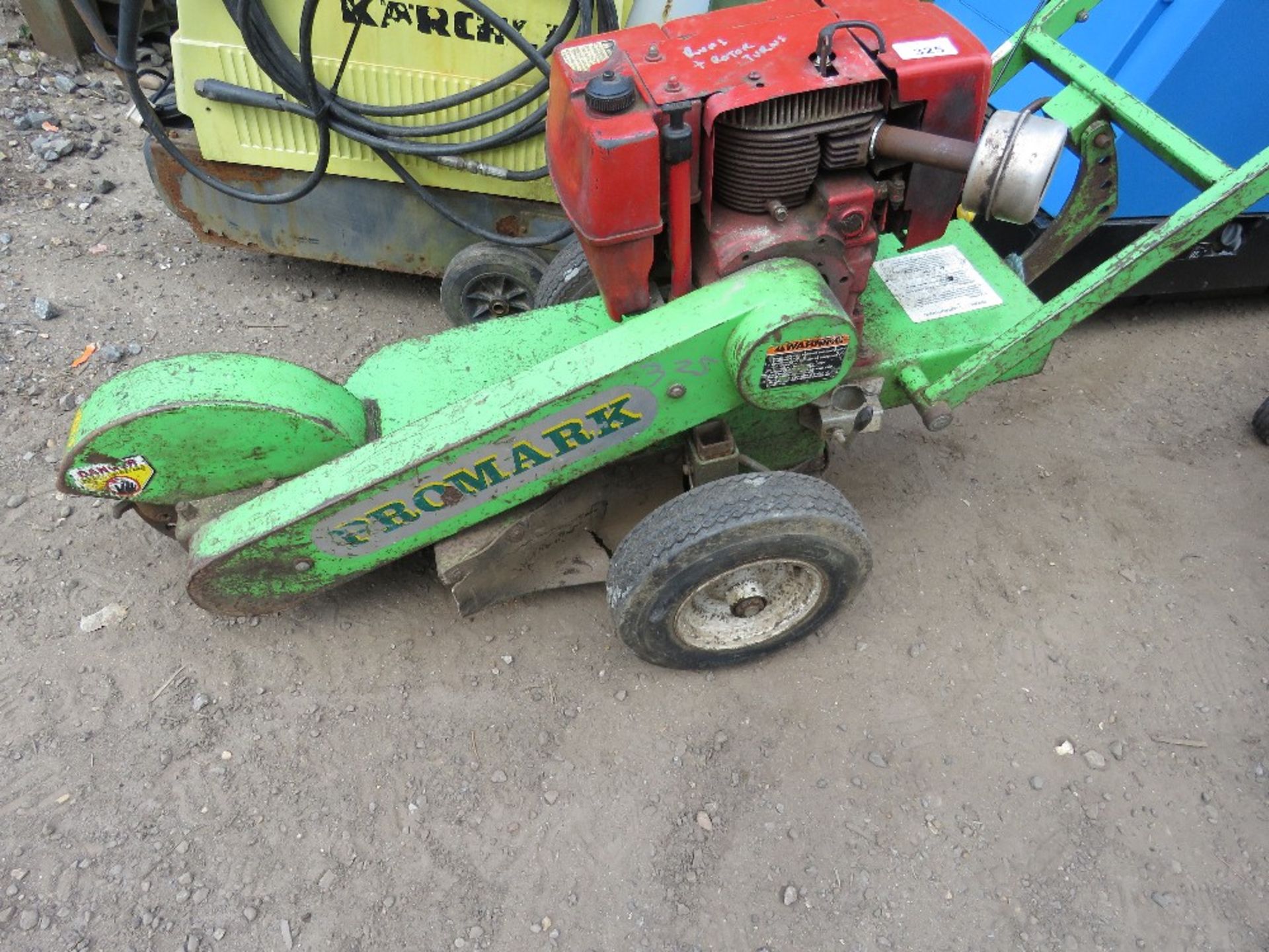 PROMARK HEAVY DUTY PETROL ENGINED STUMP GRINDER. WHEN TESTED WAS SEEN ...