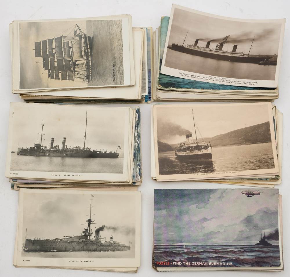 A collection of early 20th century Maritime postcards: mostly Royal ...