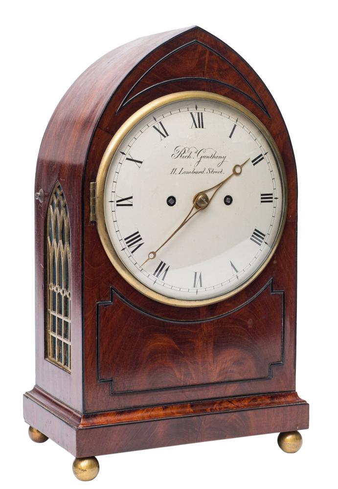 Richard Ganthony, London, a Regency mahogany bracket clock: the eight ...