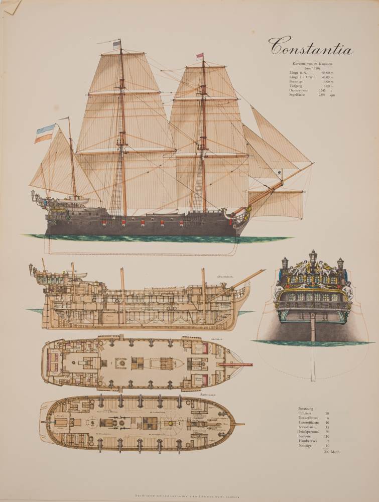 1962 Schliker-Werft Lines illustrations: for several ships including ...