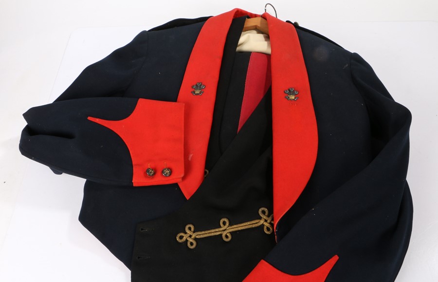 British army Officers Mess Dress uniform items, blue cloth jacket ...