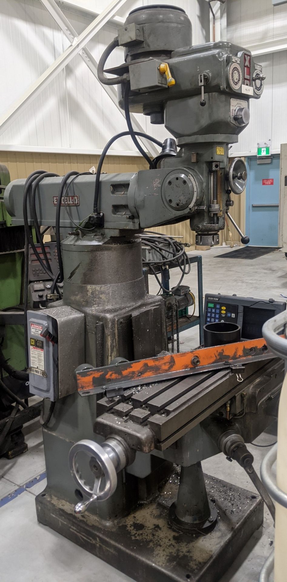 EX-CELL-O 602 VERTICAL MILLING MACHINE, S/N N/A, 575V, ACU-RITE 2-AXIS ...