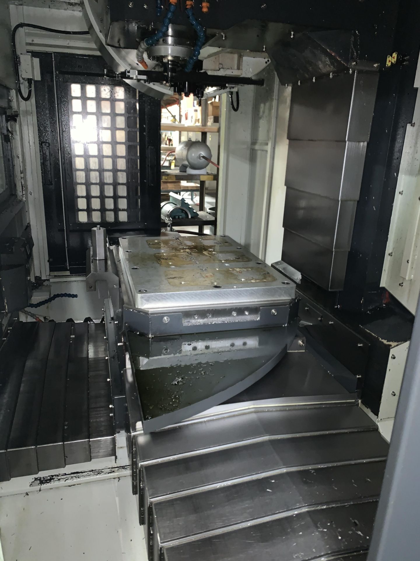 2012 FEELER VMP-800 APC CNC VERTICAL MILL, 4-AXIS, TWIN PALLET CHANGER ...