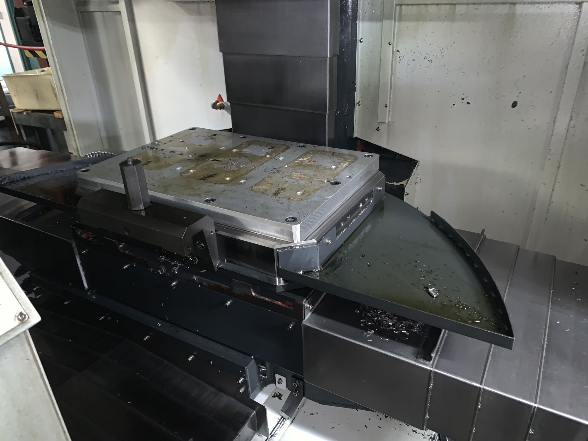 2012 FEELER VMP-800 APC CNC VERTICAL MILL, 4-AXIS, TWIN PALLET CHANGER ...