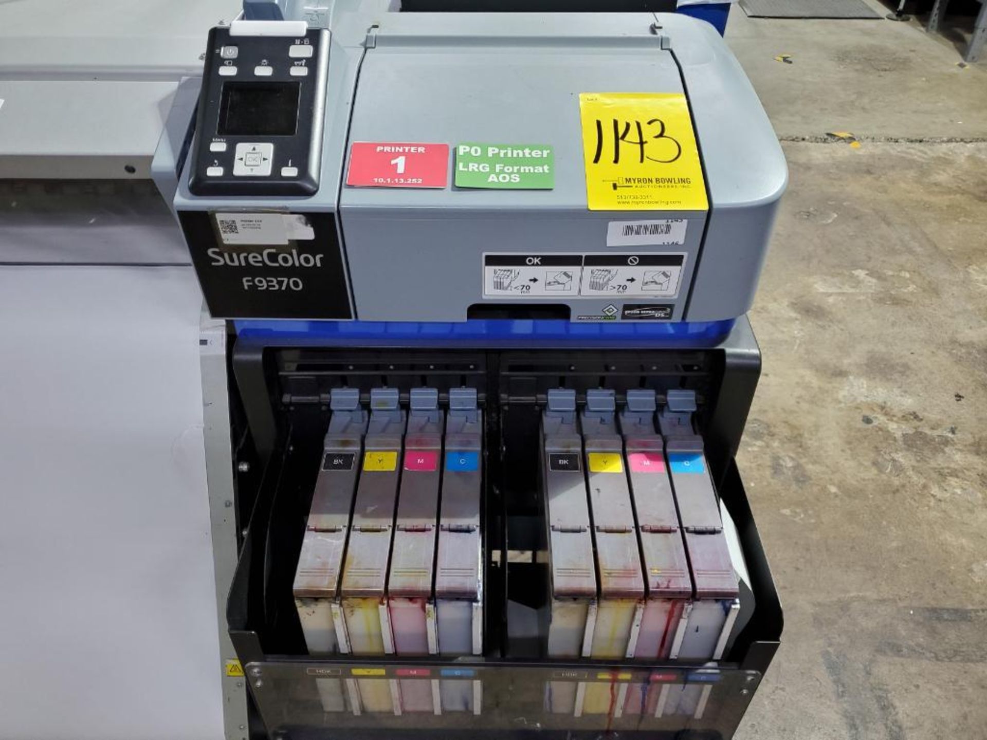 EPSON SURECOLOR SC-F9370 COLOR PRINTER, PRECISION CORE, EPSON ULTRA ...