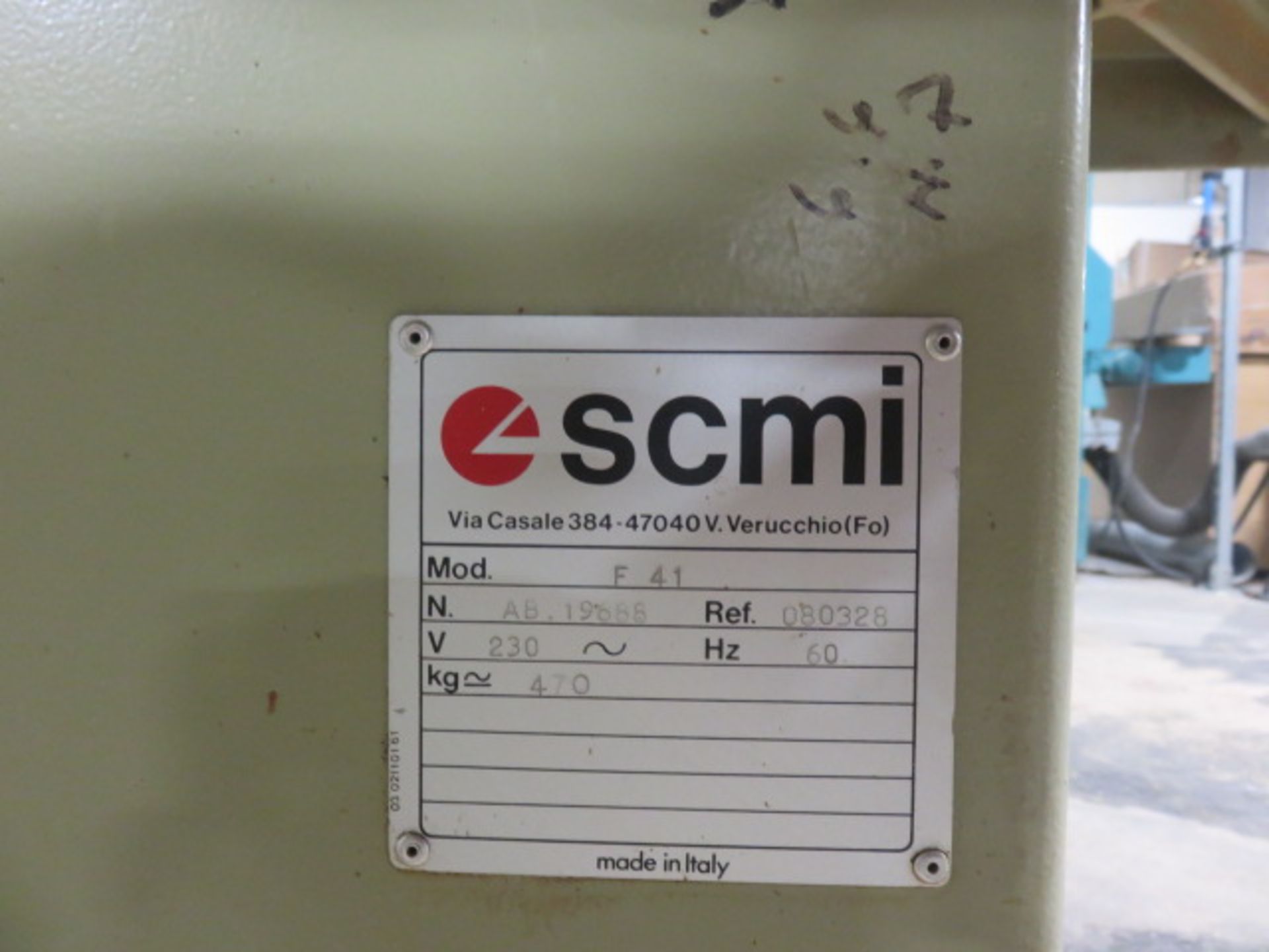 SCMI F41 16” Jointer, S/N AB-19688, 16” x 94” Table, 6 HP