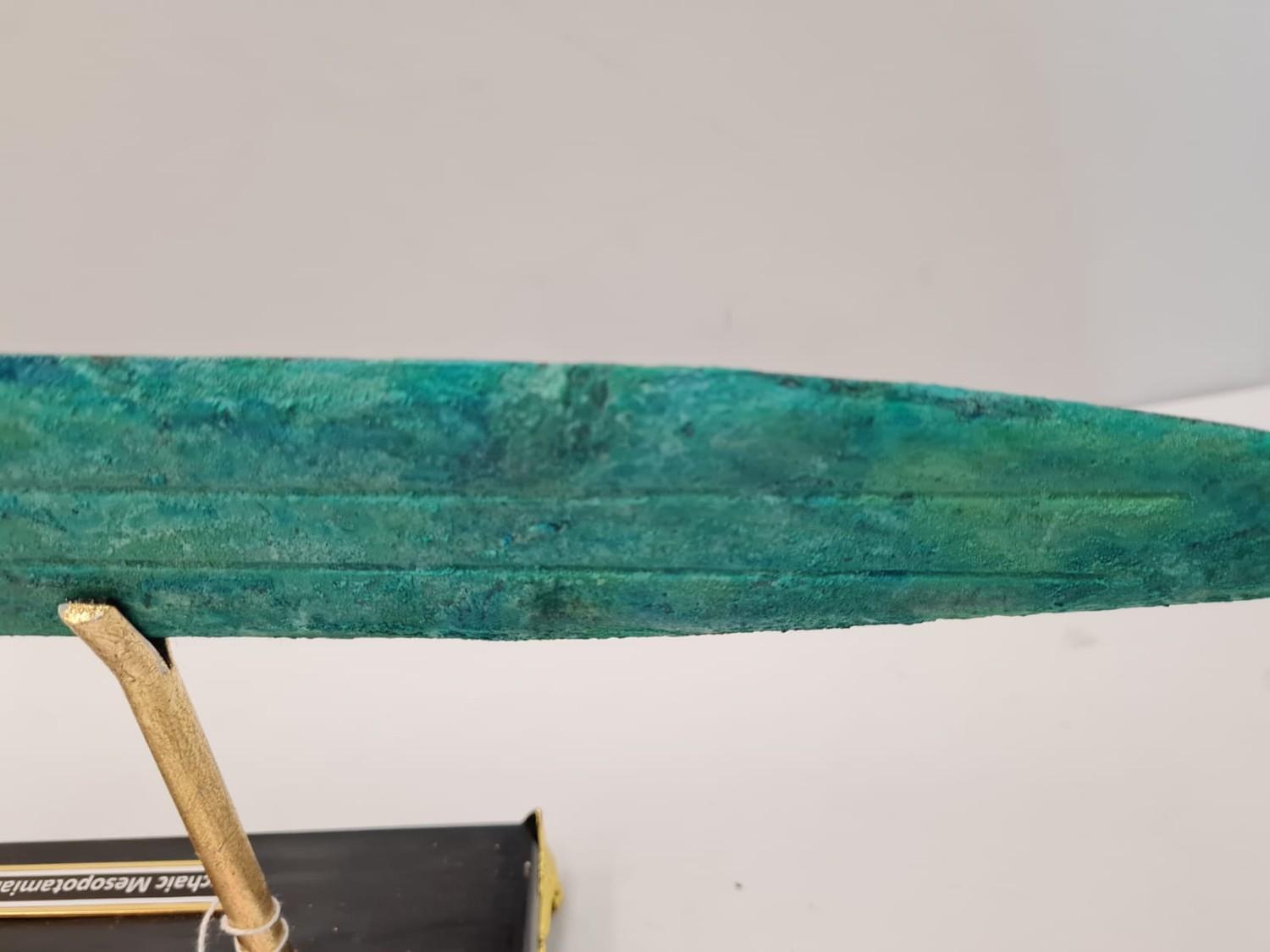 An Archaic Mesopotamian sword blade. Late bronze age (1200-800 B.C ...