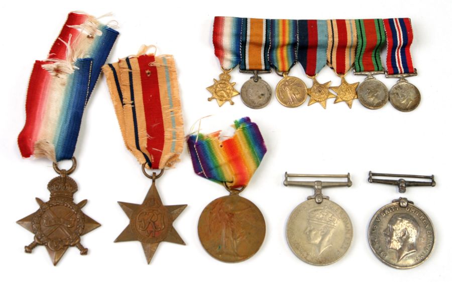 A trio of WWI medals awarded to Second Lieutenant L H J Herridge of ...