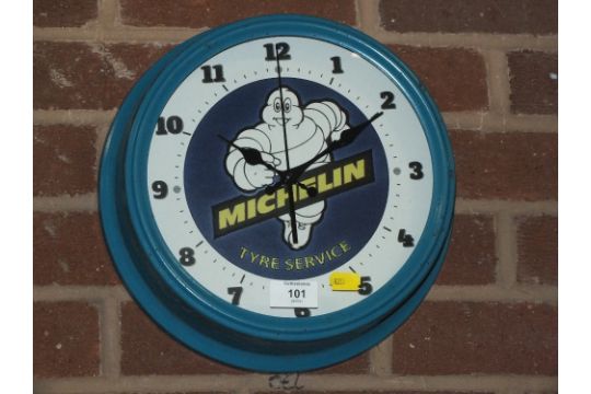A MICHELIN TYRES WALL CLOCK