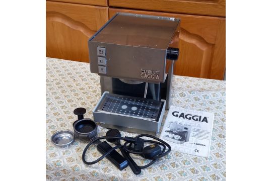 A Gaggia Cubika coffee machine.