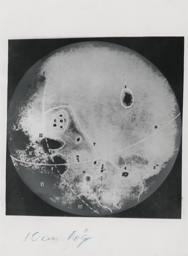 The first photograph of the far side of the Moon, Luna 3, October 1959 ...