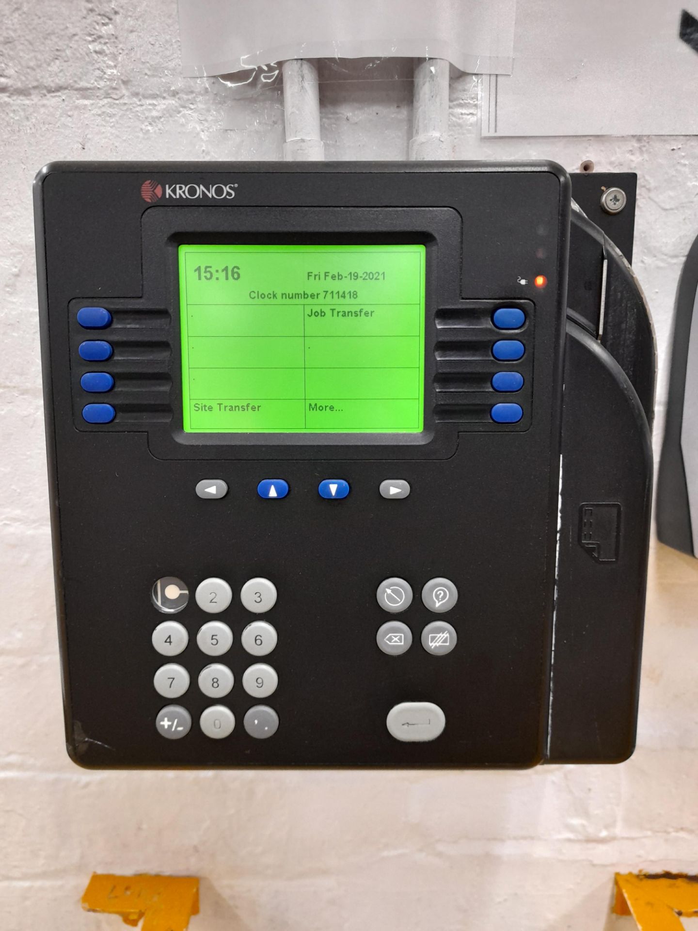 10 - Kronos clocking in units (photo for illustration purposes only ...