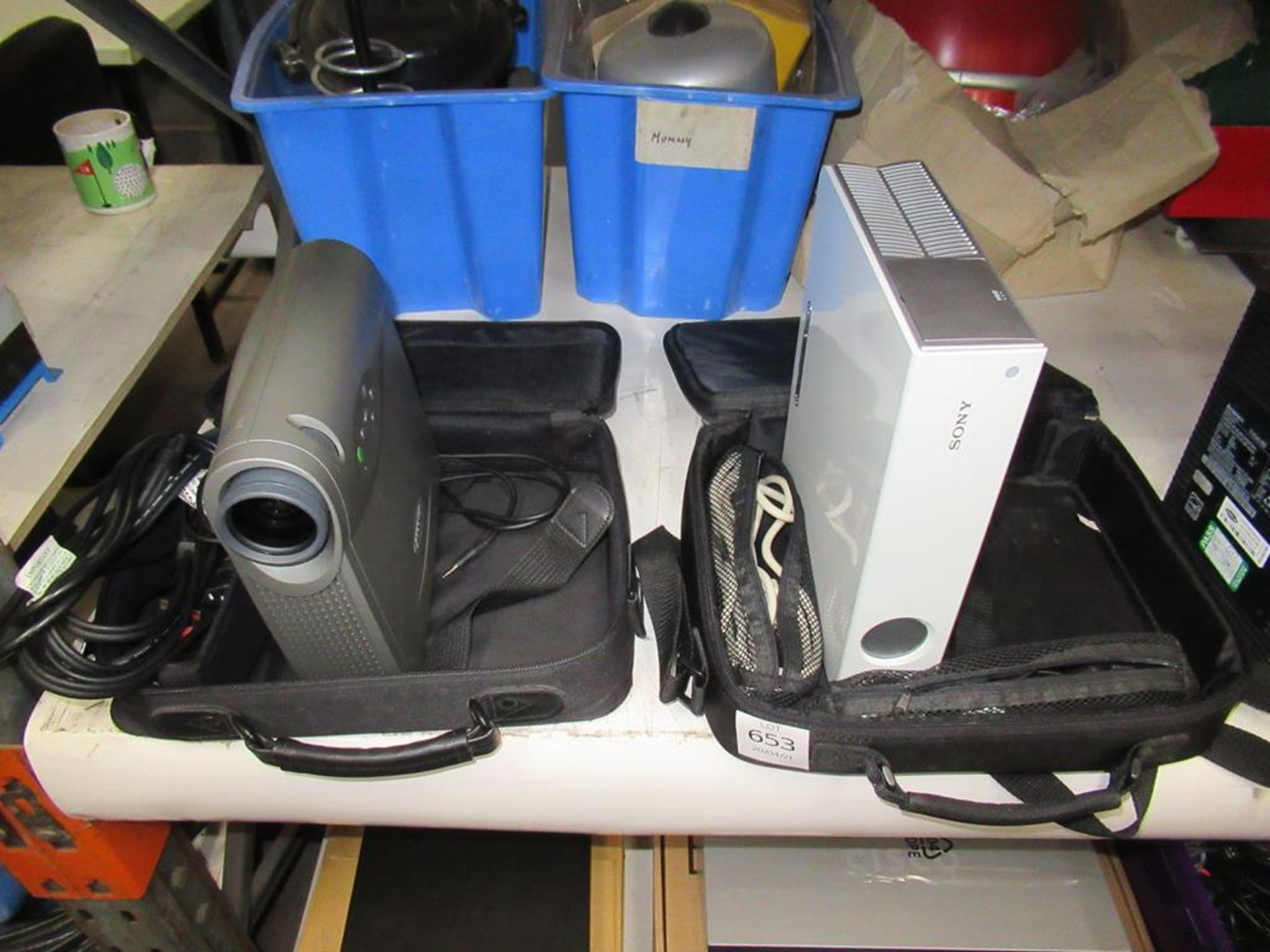 Two Projectors to include Sony VPL- CS5 and In focus LP353 with Cases ...
