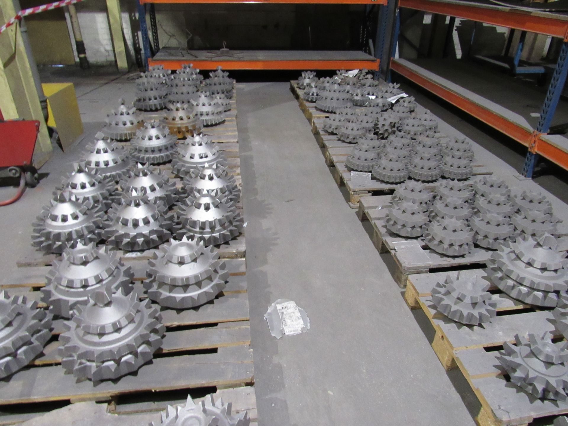 Large quantity of drill head Castings to approx. 14 pallets