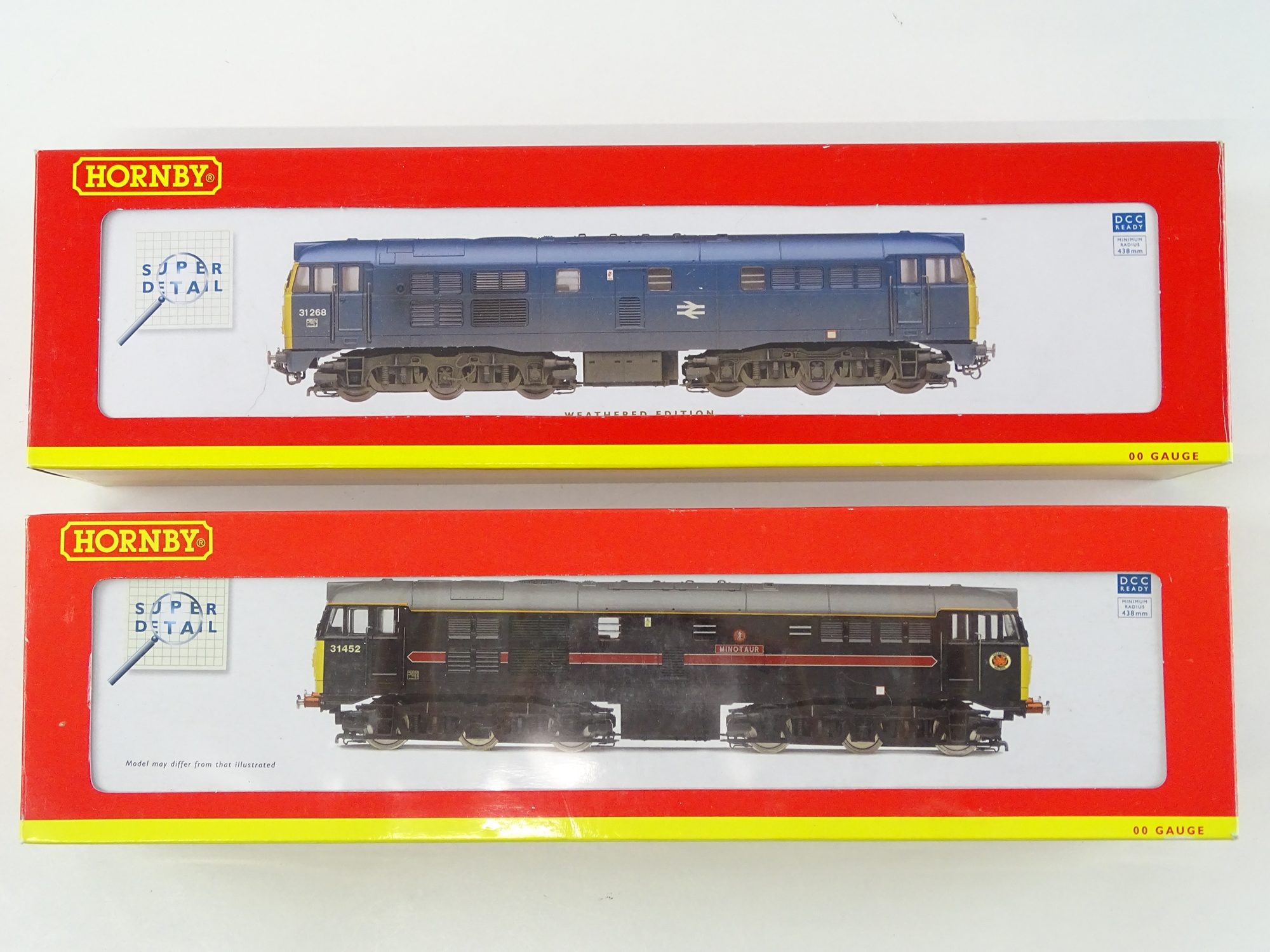 A pair of HORNBY Class 31 diesel locos in BR blue and Fragonset ...