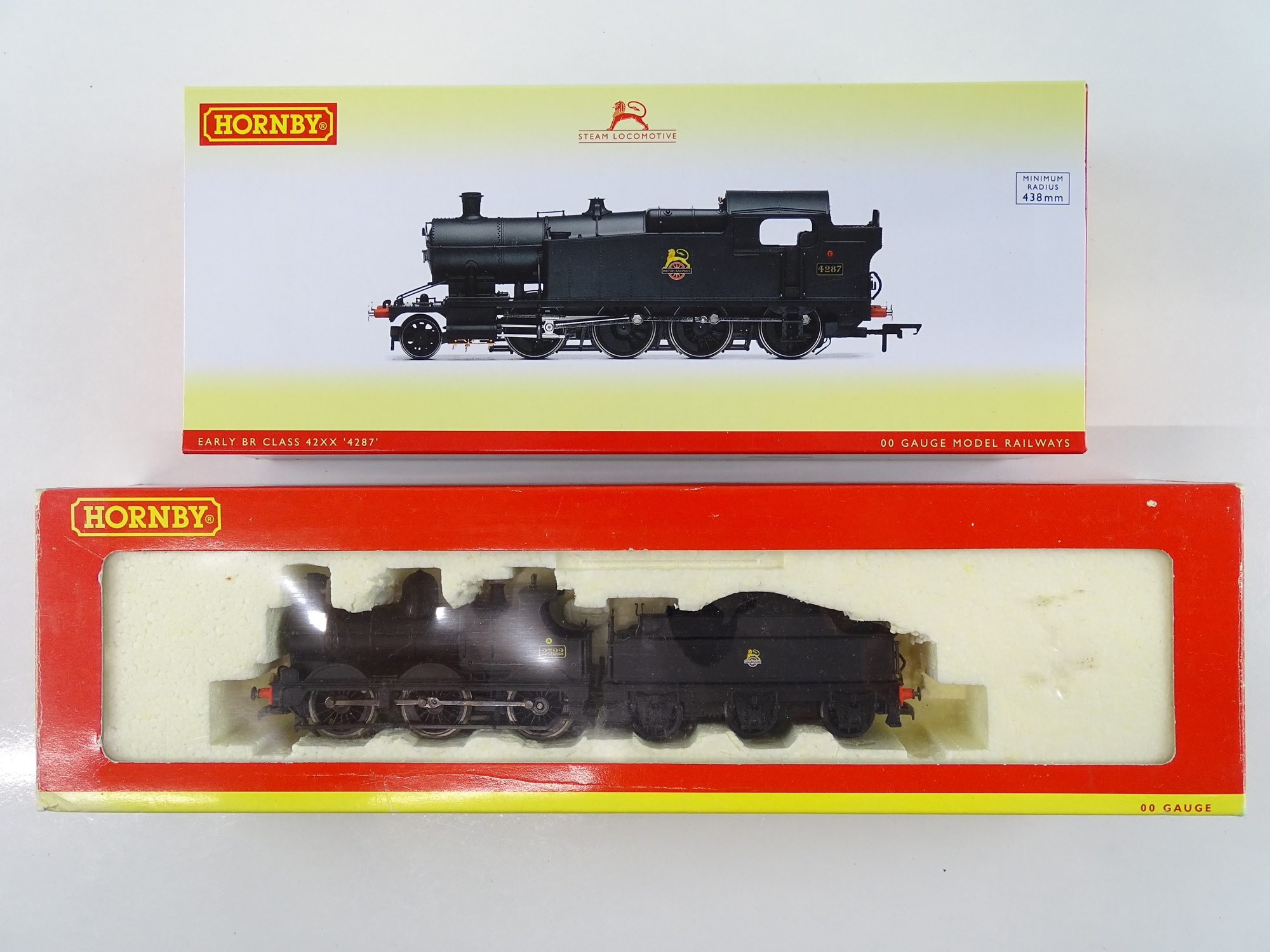 A pair of HORNBY steam locomotives comprising a Class 42XX together ...