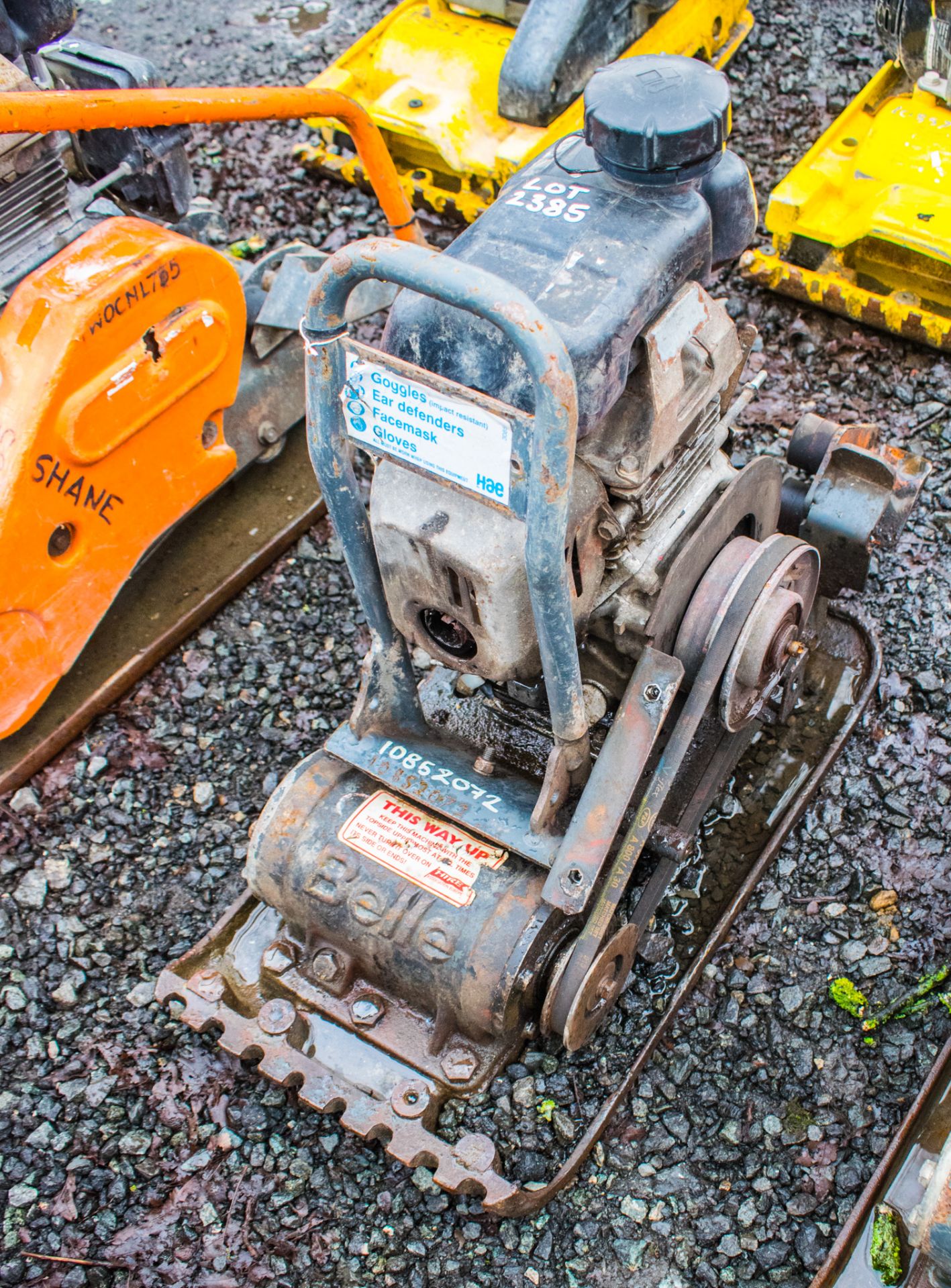 Belle LC3204 petrol driven compactor plate ** Parts missing