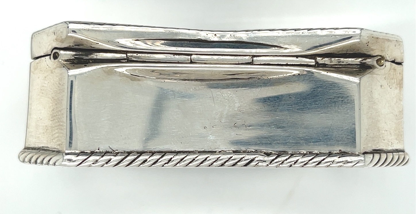 Antique Liberty&Co Silver and Enamel Trinket Box 65mm x 44mm x 23mm ...